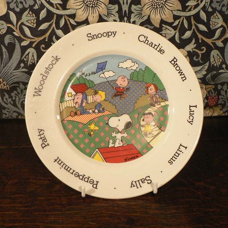 Snoopy plate, Erskine Antiques